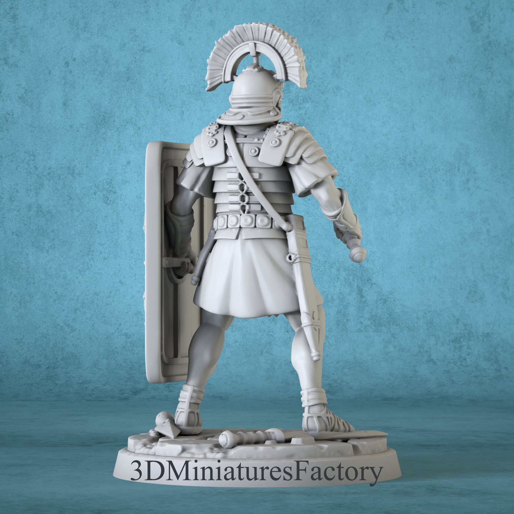 Miniature Roman Legionary Pose 1 Dnd Miniature for Tabletop Games ...