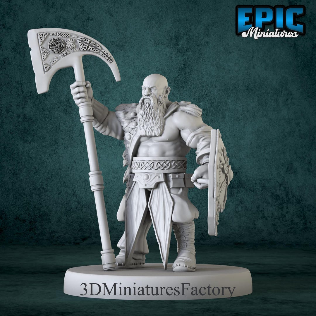 Miniature | Dwarf Raider - Dnd Miniature for Tabletop Games - Premium ...