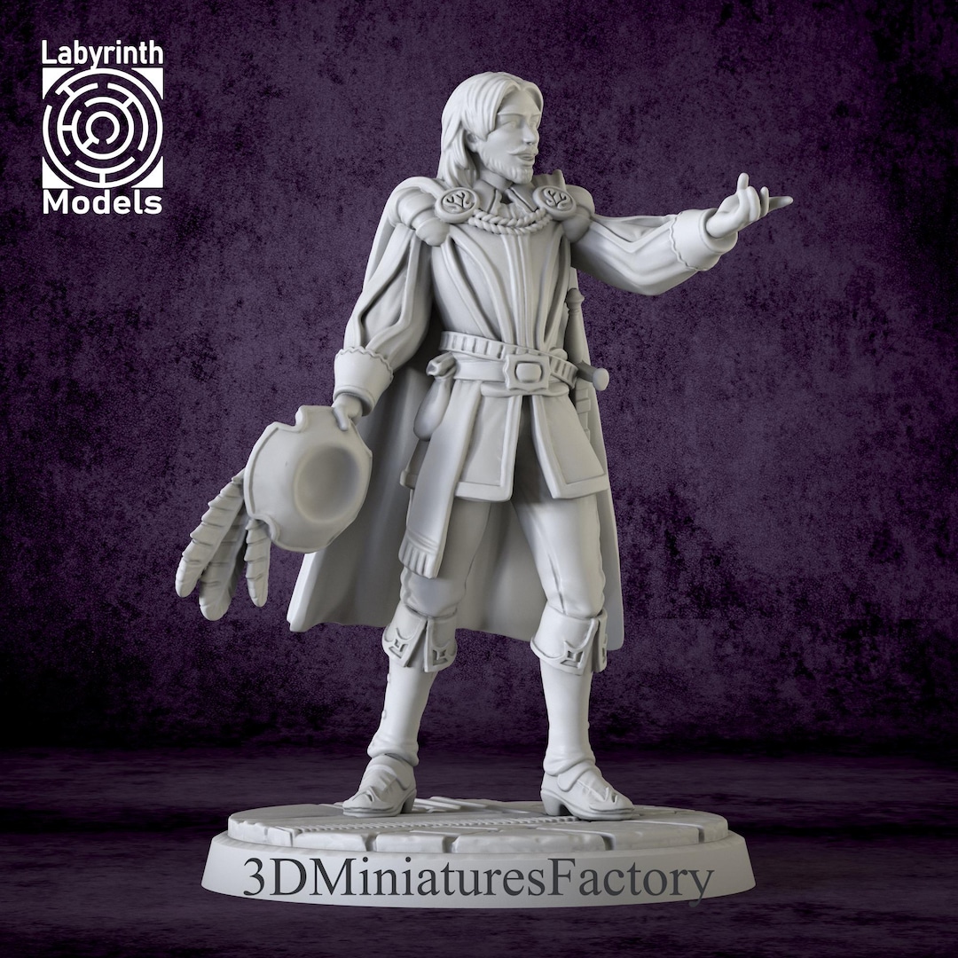 Dnd Miniature Nobleman From 28mm to 72mm - Dnd Miniature for Tabletop ...