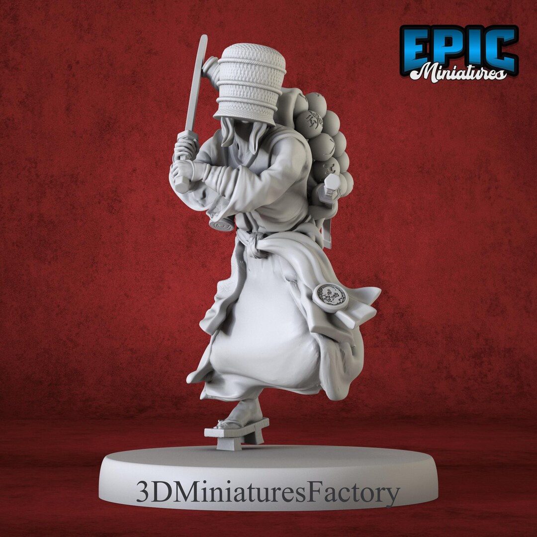Miniature | Basket Monk Attacking - Player Dnd Miniature for Tabletop ...