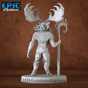 Deer Shaman Miniature – Resin Figure for Dnd and Tabletop Rpgs - Etsy