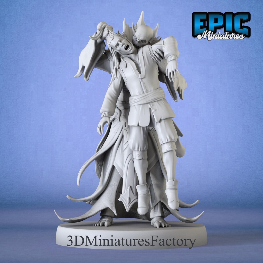 Miniature | Miniature Vampire Drinking - Dnd Miniature for Tabletop ...
