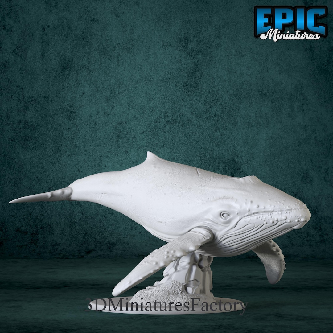 Miniature Humpback Whale Dnd Miniature for Tabletop Games Premium Dnd ...