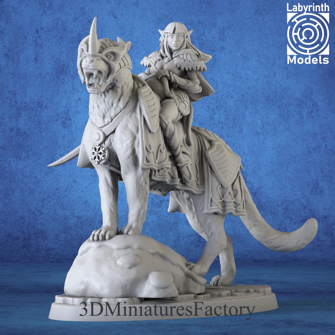 Miniature | Moonclaw Rider 1 - Dnd Miniature for Tabletop Games ...