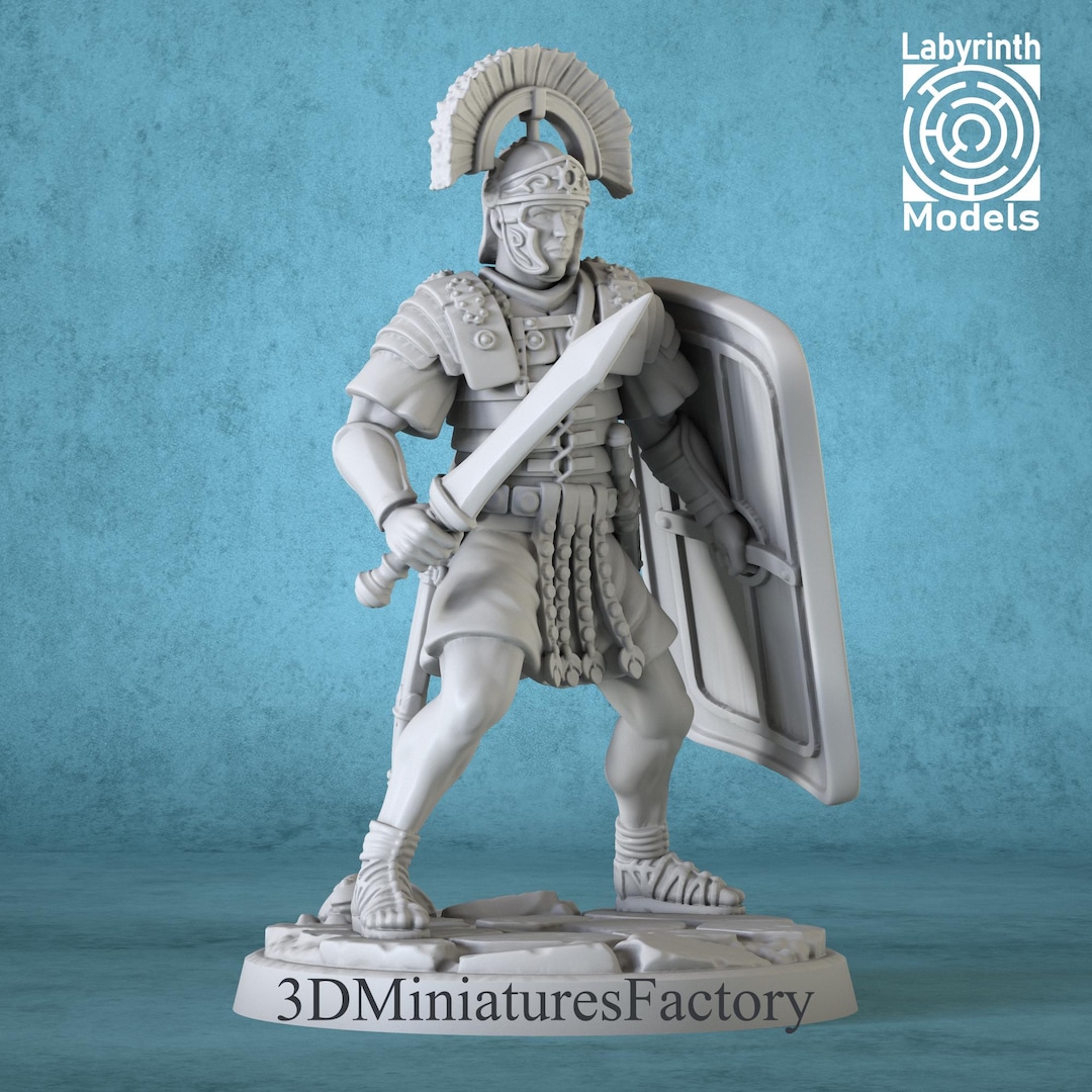 Miniature | Roman Legionary Pose 2 - Dnd Miniature for Tabletop Games ...