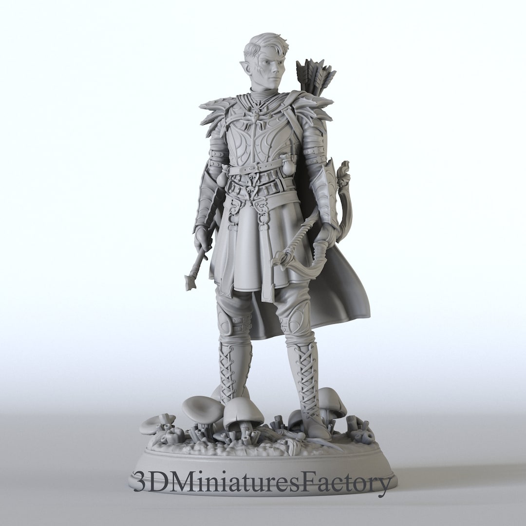 Miniature Drow Soldier Bow Role Playing Miniatures Dnd Miniature for ...