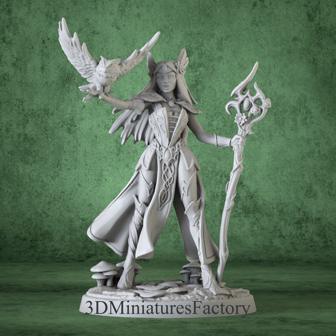 Elf Miniature Mage Dnd Miniature for Tabletop Games Premium Dnd ...