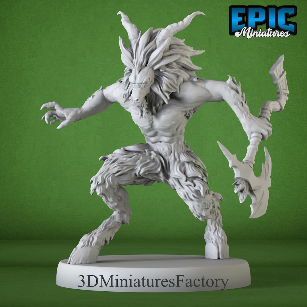 Miniature | Satyr - Player Dnd Miniature for Tabletop Games - Premium ...