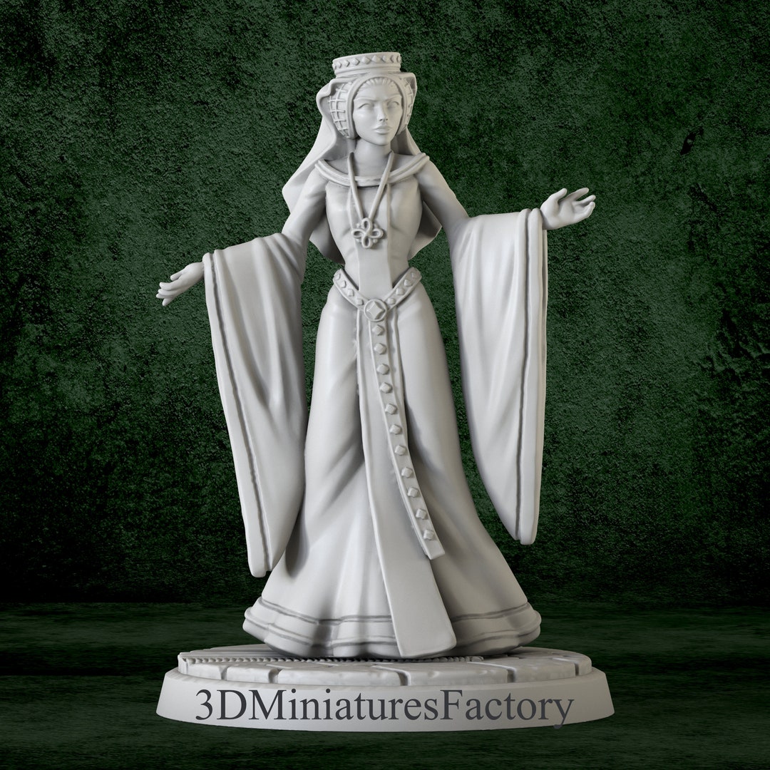 Female Princess Dnd Miniature Dnd Miniature for Tabletop Games Premium ...