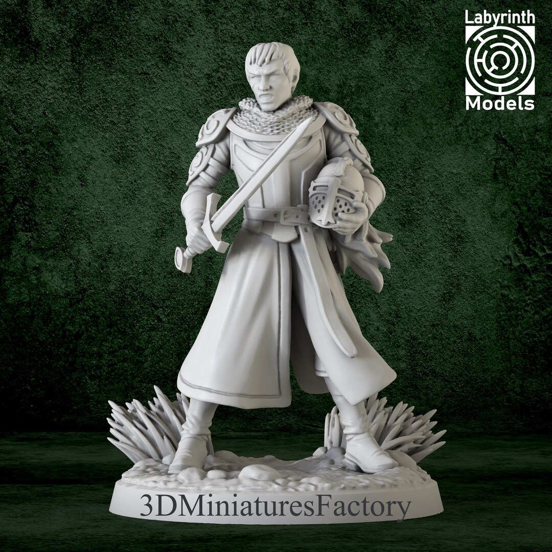 Miniatures Guy of Gisbourne - Dnd Miniature for Tabletop Games ...