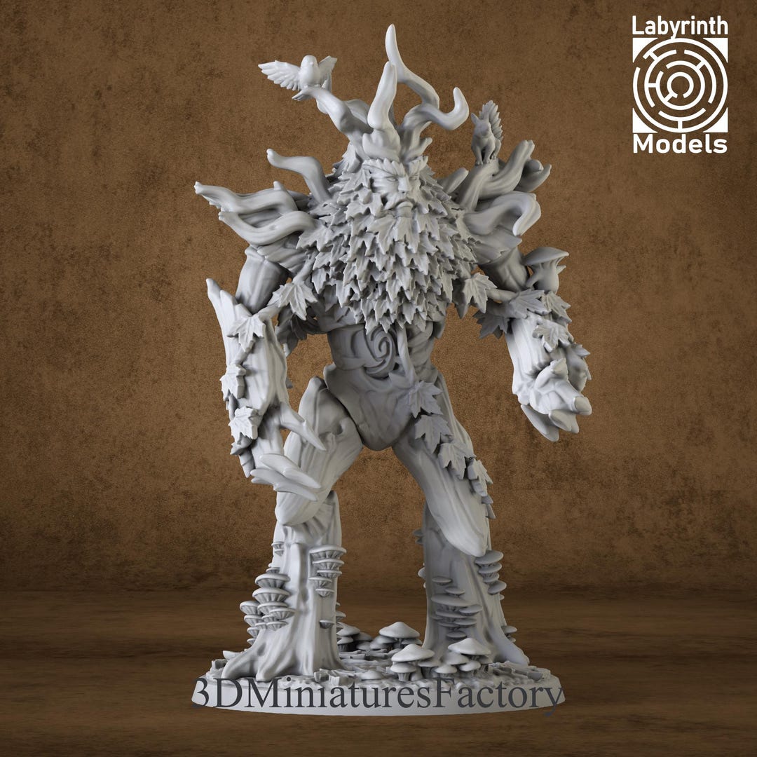 Forest Tree Spirit Dnd Miniature | A Large Treant Monster for Tabletop ...