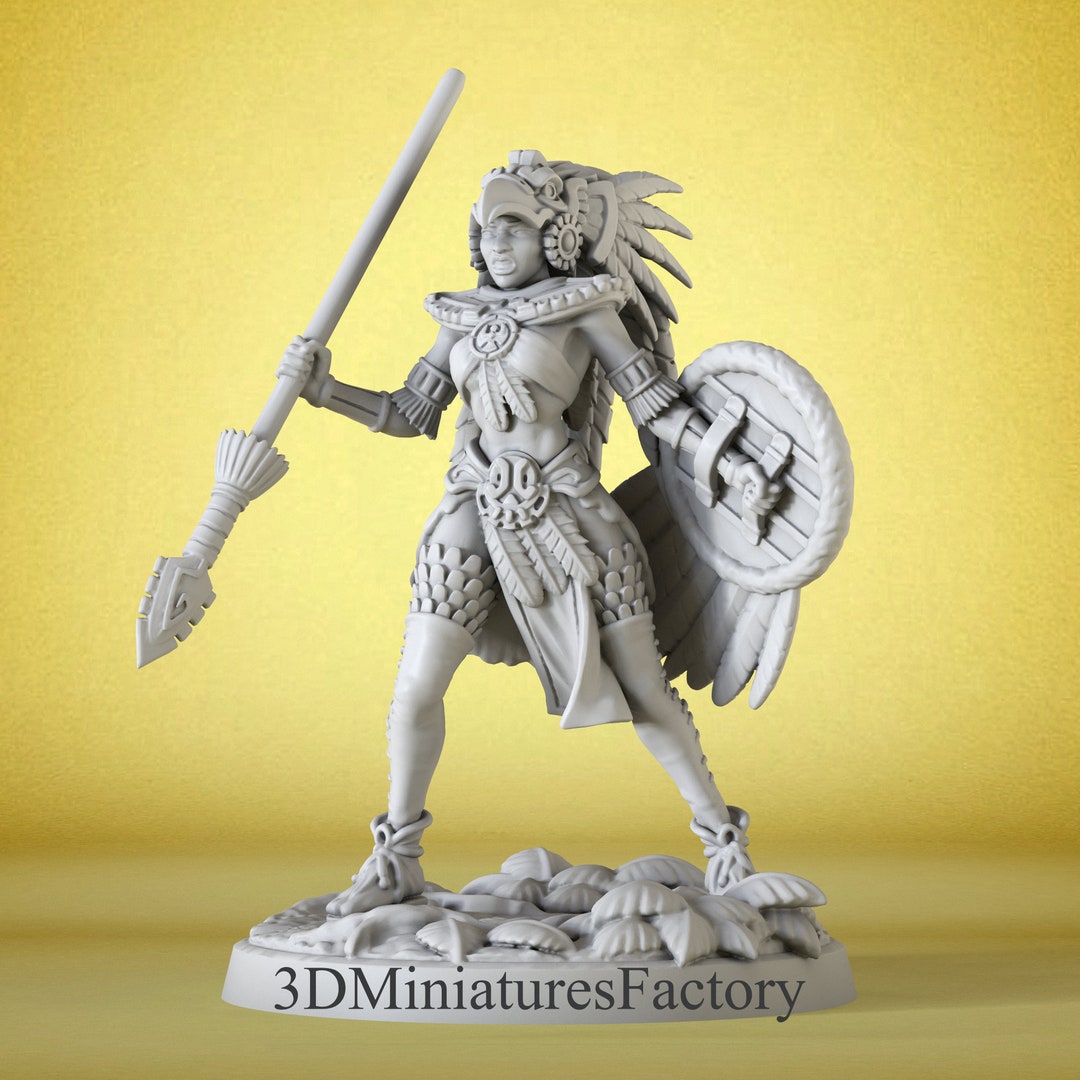 Miniature | Eagle Warrior 4 - Aztlan Dynasty- Dnd Miniature for ...