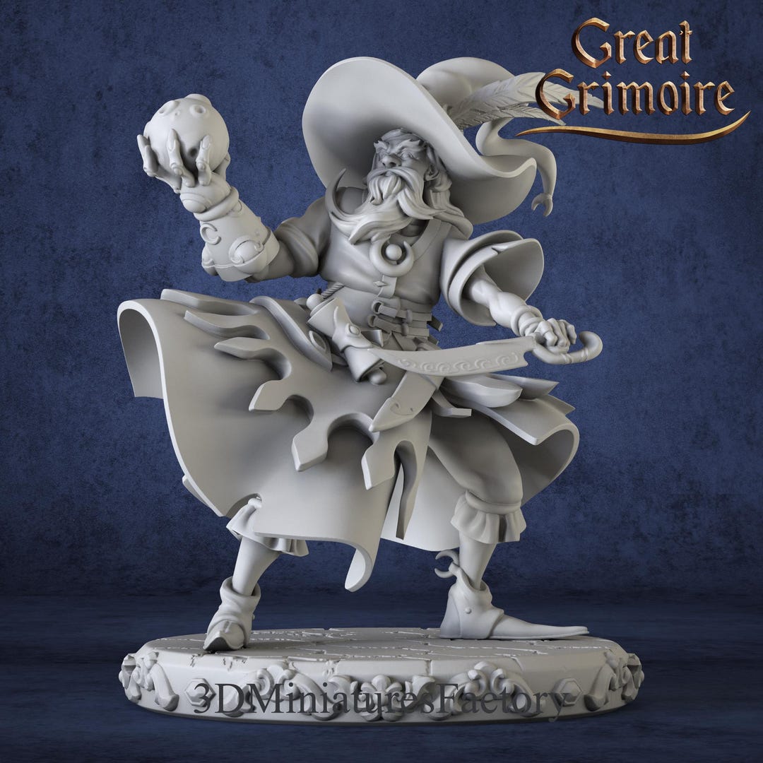 Professor Miniature From 28mm to 75mm - Dnd Miniature for Tabletop ...