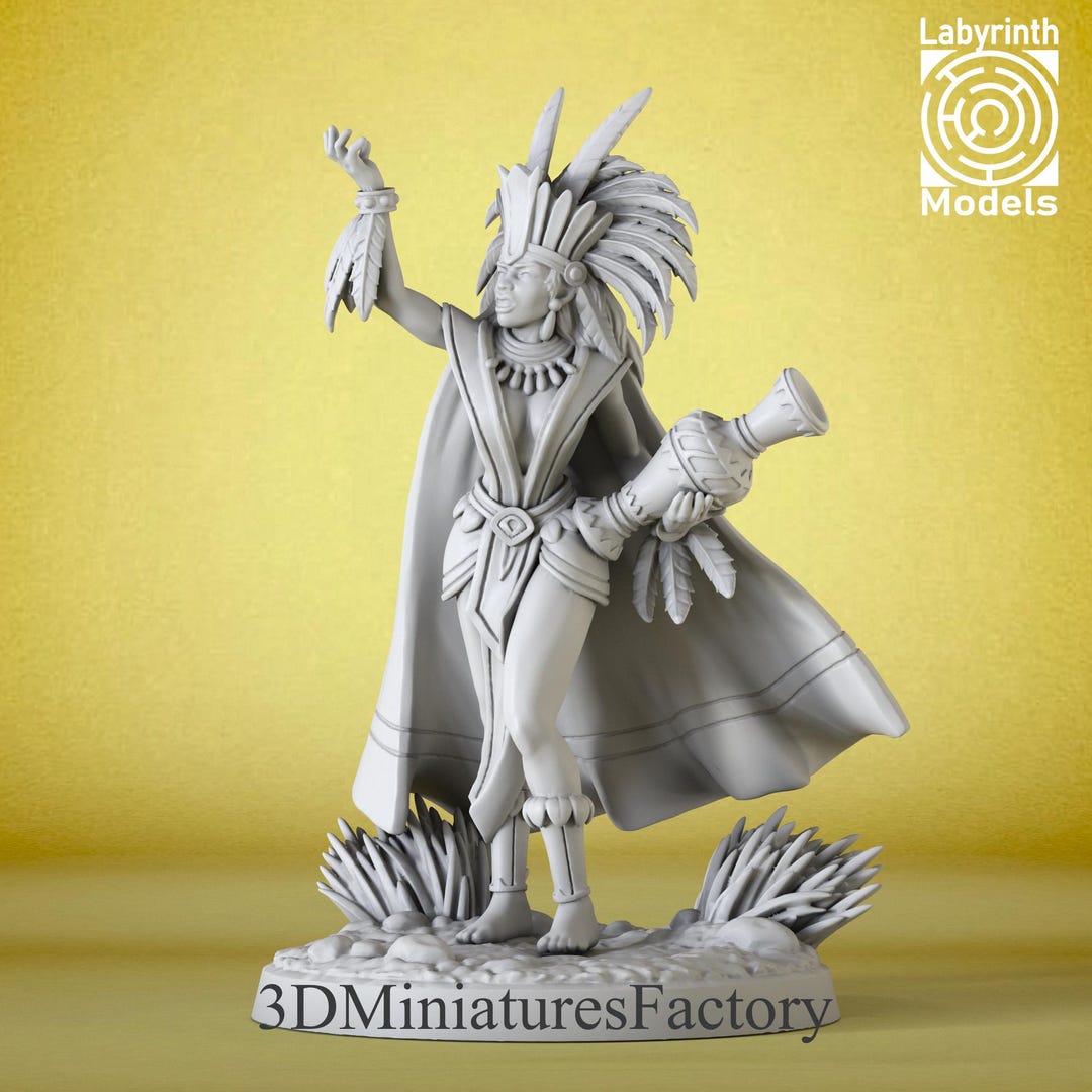 Miniature | Inyanga Shaman – Resin Figure for Dnd and Tabletop Rpgs - Etsy