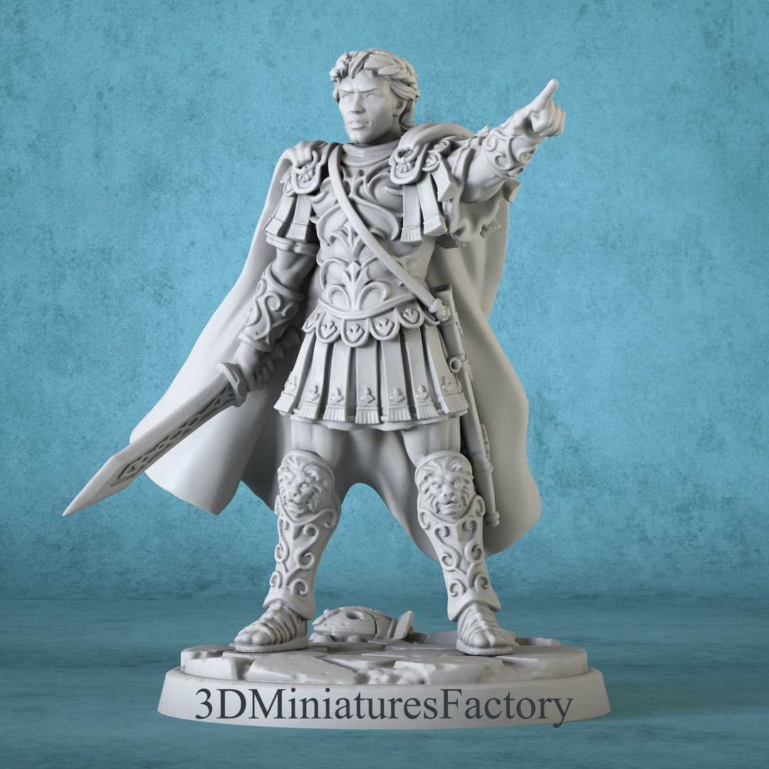 Miniature Roman Tribune Dnd Miniature for Tabletop Games Premium Dnd ...