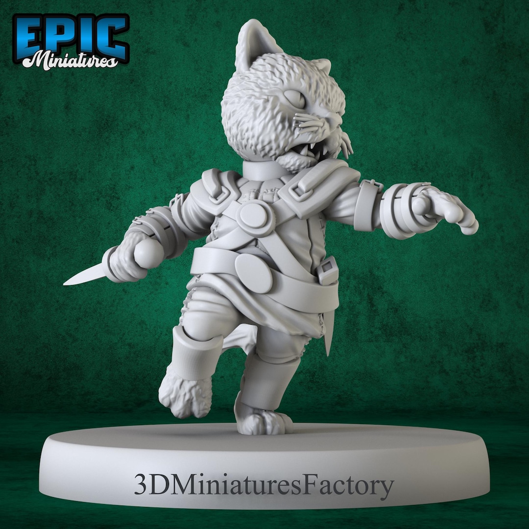 Miniature | Cat Folk Tribe Dagger- Dnd Miniature for Tabletop Games ...