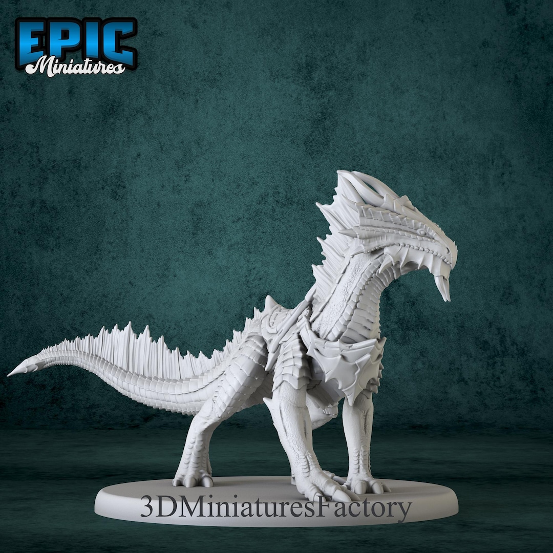 Miniature | Guard Drake Bronze Mount- Dnd Miniature for Tabletop Games ...
