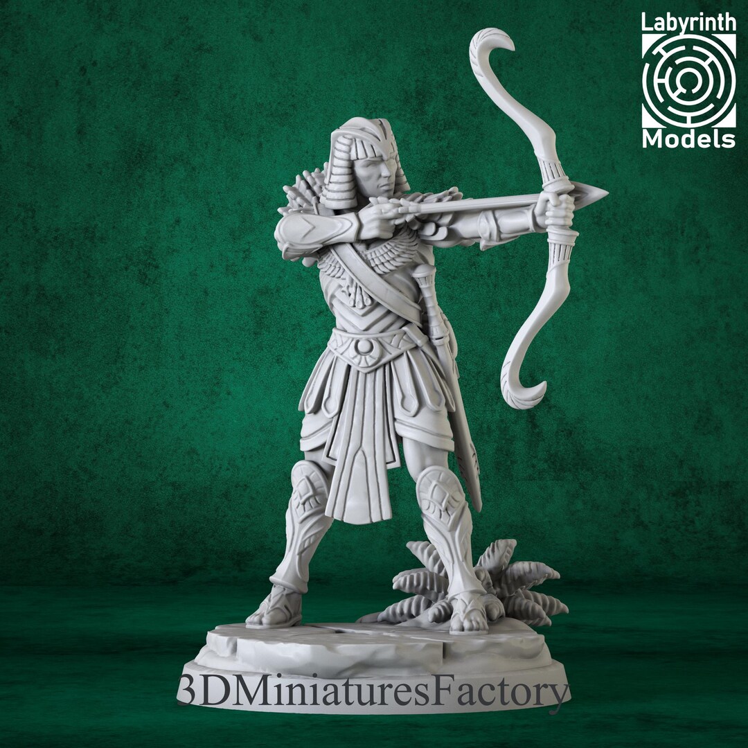 Ra Medjay 4 Dnd Miniature - 3D Printed Resin Figure for Dnd and ...