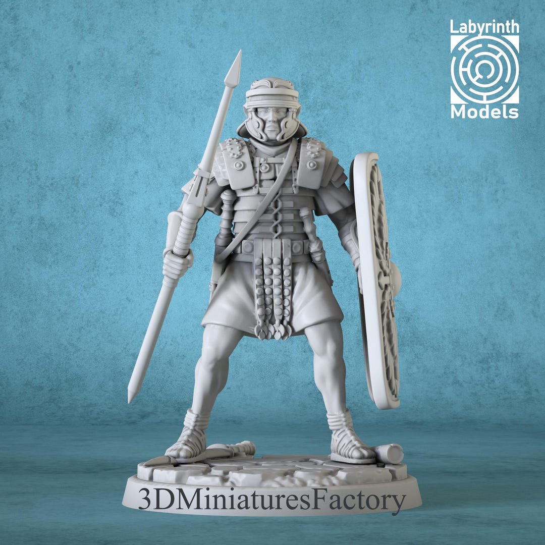 Miniature | Roman Legionary With Pilum 1- Dnd Miniature for Tabletop ...