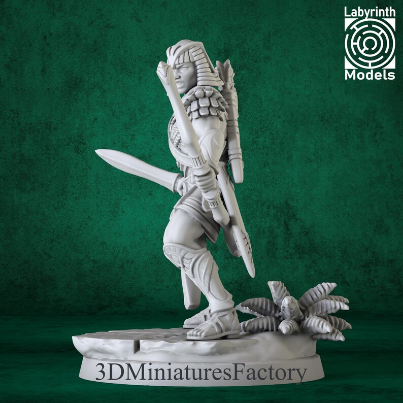 Ra Medjay 2 Dnd Miniature - 3D Printed Resin Figure for Dnd and ...