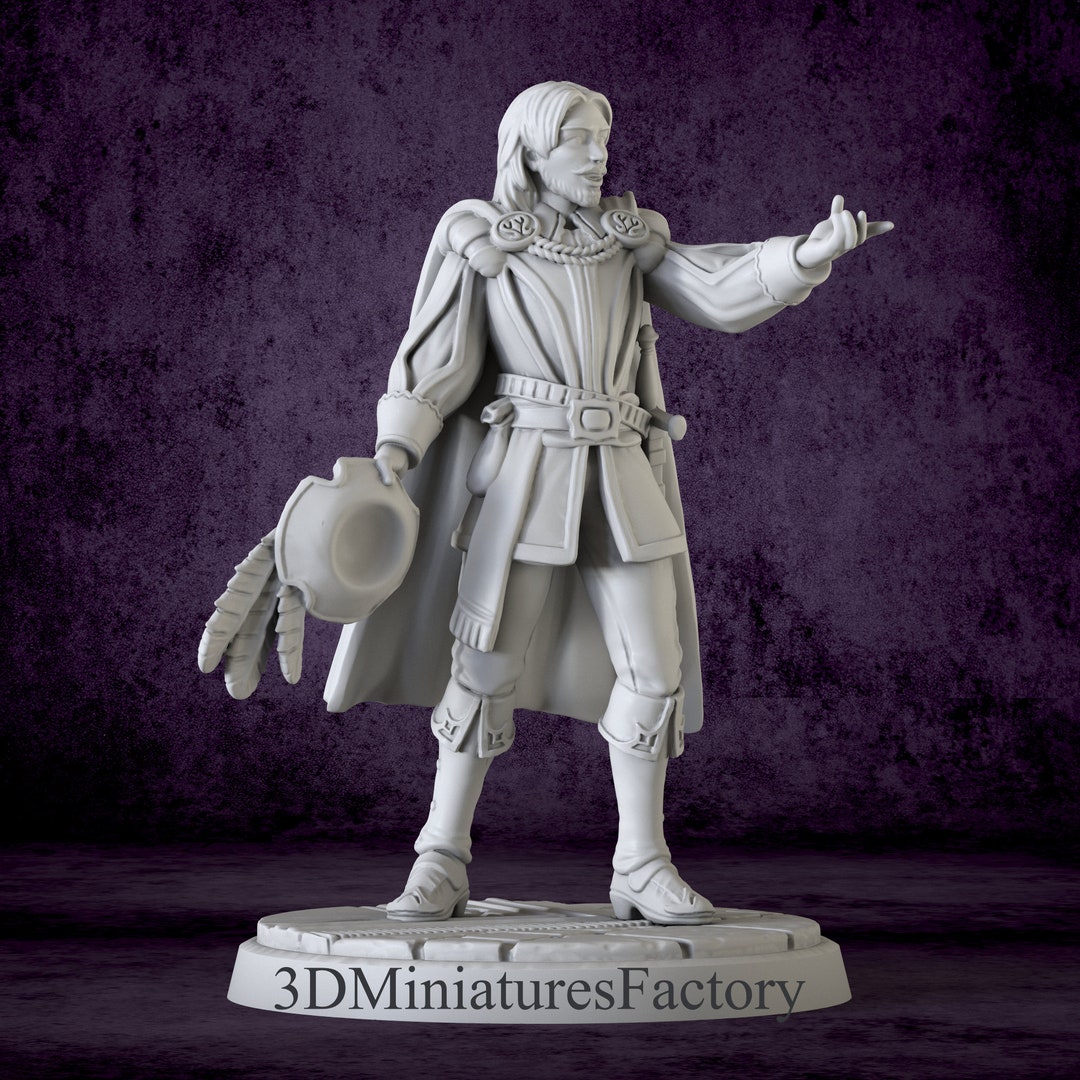 Dnd Miniature Nobleman From 28mm to 72mm Dnd Miniature for Tabletop ...