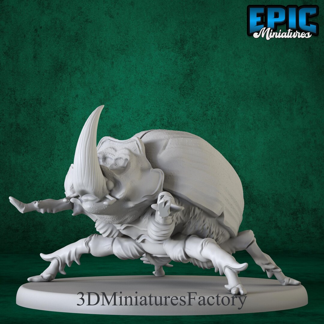Miniature | Giant Beetle - Dnd Miniature for Tabletop Games - Premium ...