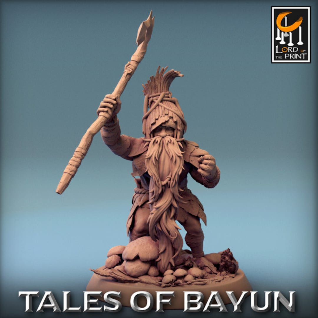 Bayun Borovichok Angry Hermit 3D Miniature 25mm to 120mm 3D Printed ...