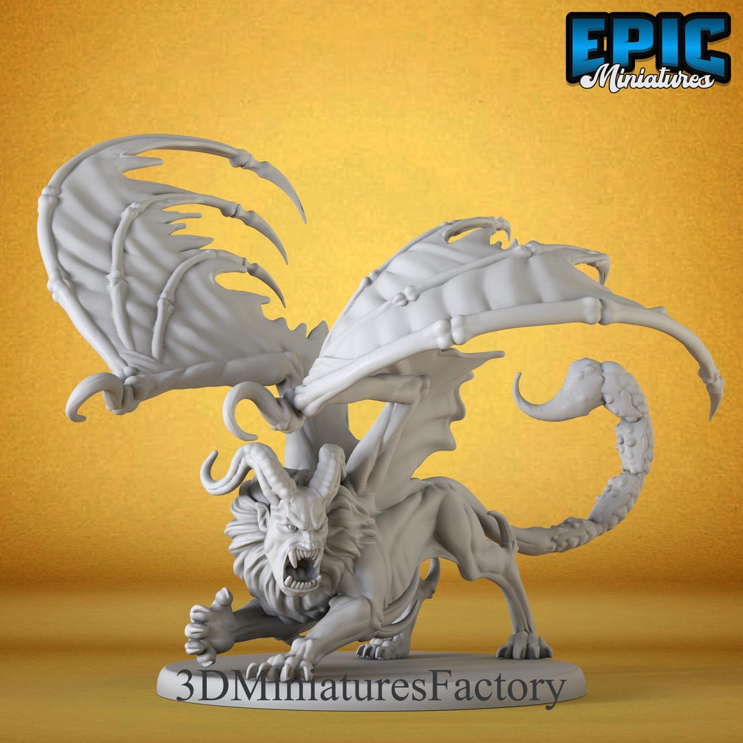 Manticore Classic - Dnd Miniature for Tabletop Games - Premium Dnd ...