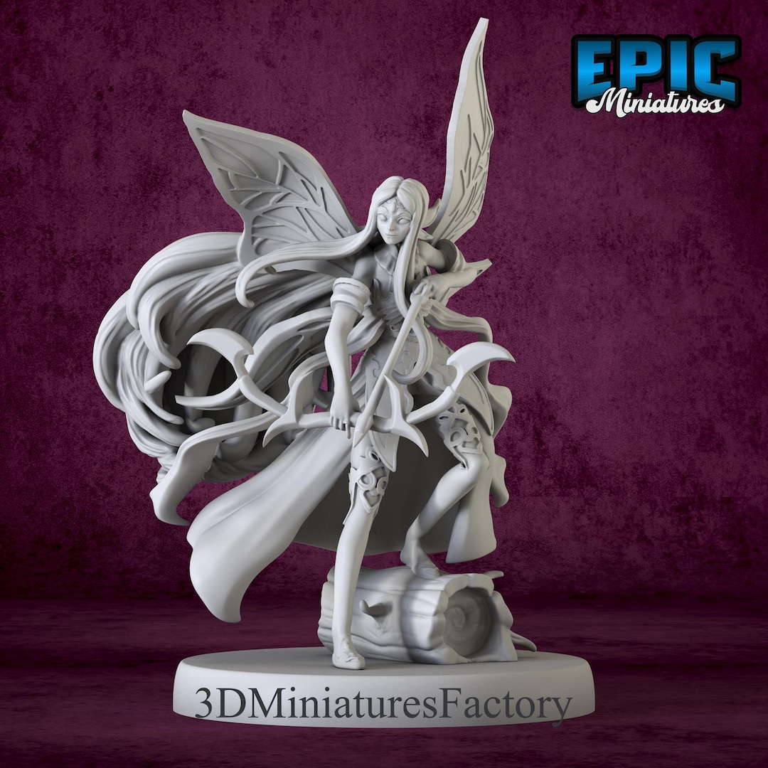 Miniature| Fey Adventurer Female Bow - Dnd Miniature for Tabletop Games ...