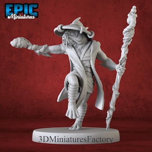 Miniature | Fish Folk Koi Tribe Monk - Player Dnd Miniature for ...