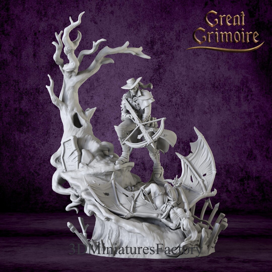 Victor Ravenshade and Camilla_s Fight Miniature – Resin Figure for Dnd ...
