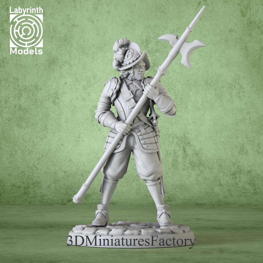 Miniature | Palace Guard 2 - Dnd Miniature for Tabletop Games - Premium ...