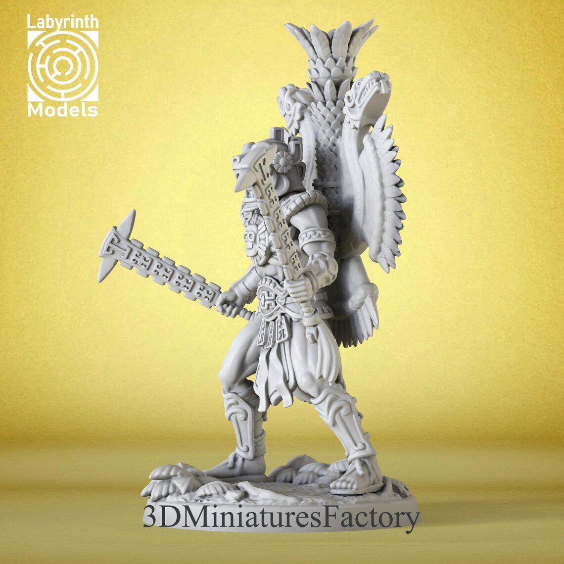 Miniature | Champion Pamitl - Aztlan Dynasty- Dnd Miniature for ...