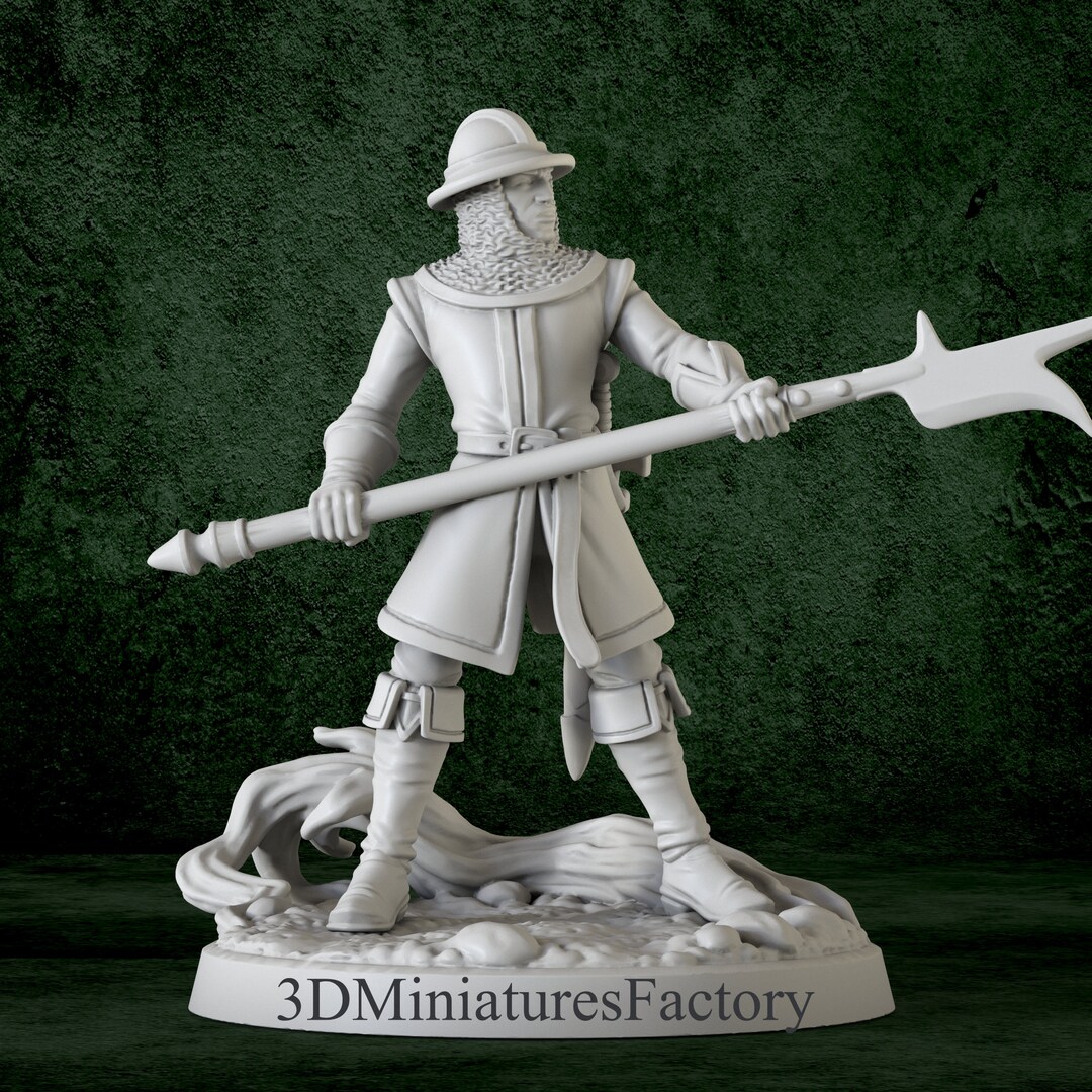 Miniature Sheriff Guard 3 Miniature Dnd Miniature for Tabletop Games ...