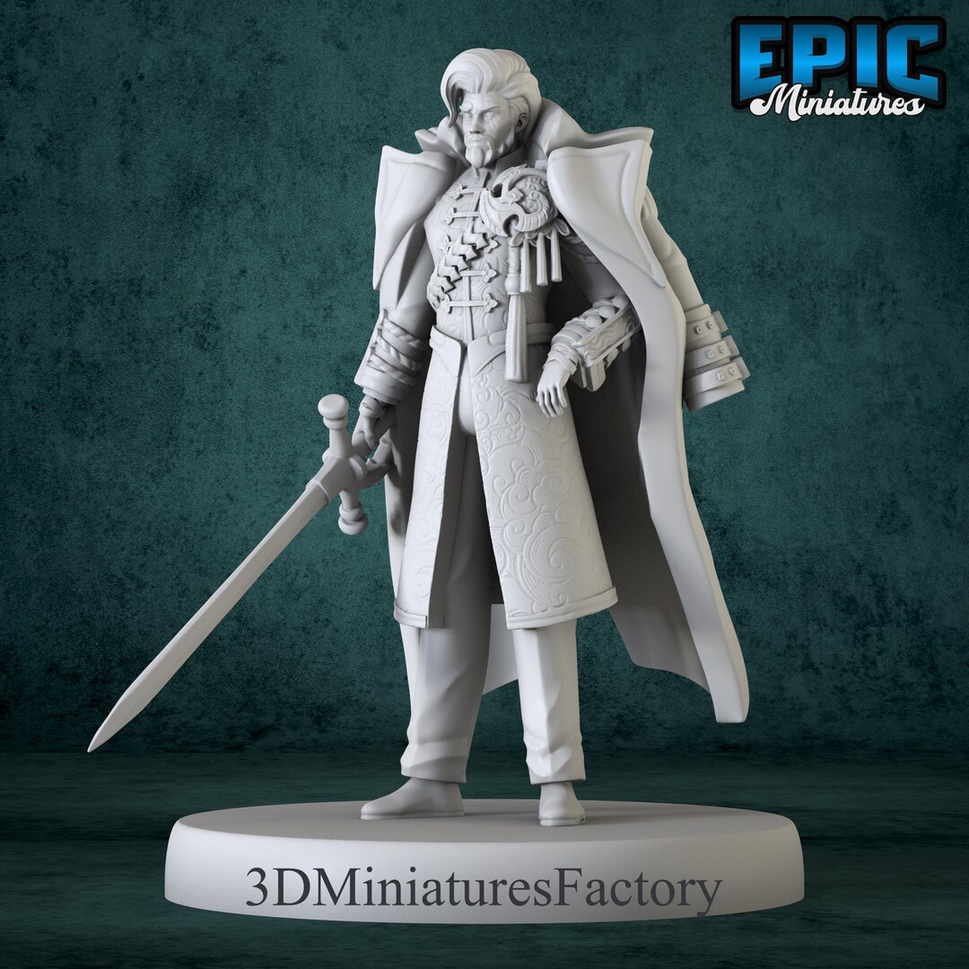 Marine Admiral Miniature | 3D Printed DND Figure - Etsy