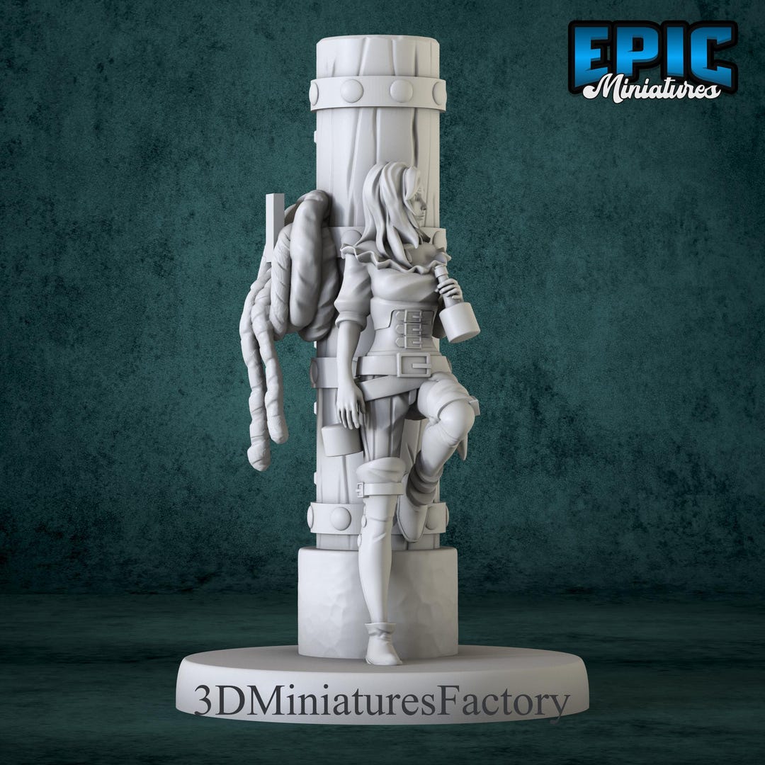 Miniature | Pirate Female Drinking - Dnd Miniature for Tabletop Games ...