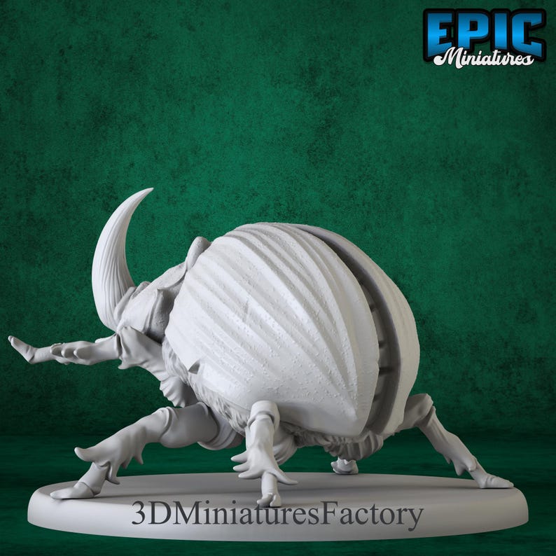 Giant Beetle Dnd Miniature - 3D Printed Resin Figure for Dnd and ...