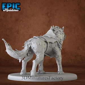 Miniature | Fenrir Wolf Armored - Dnd Miniature for Tabletop Games ...