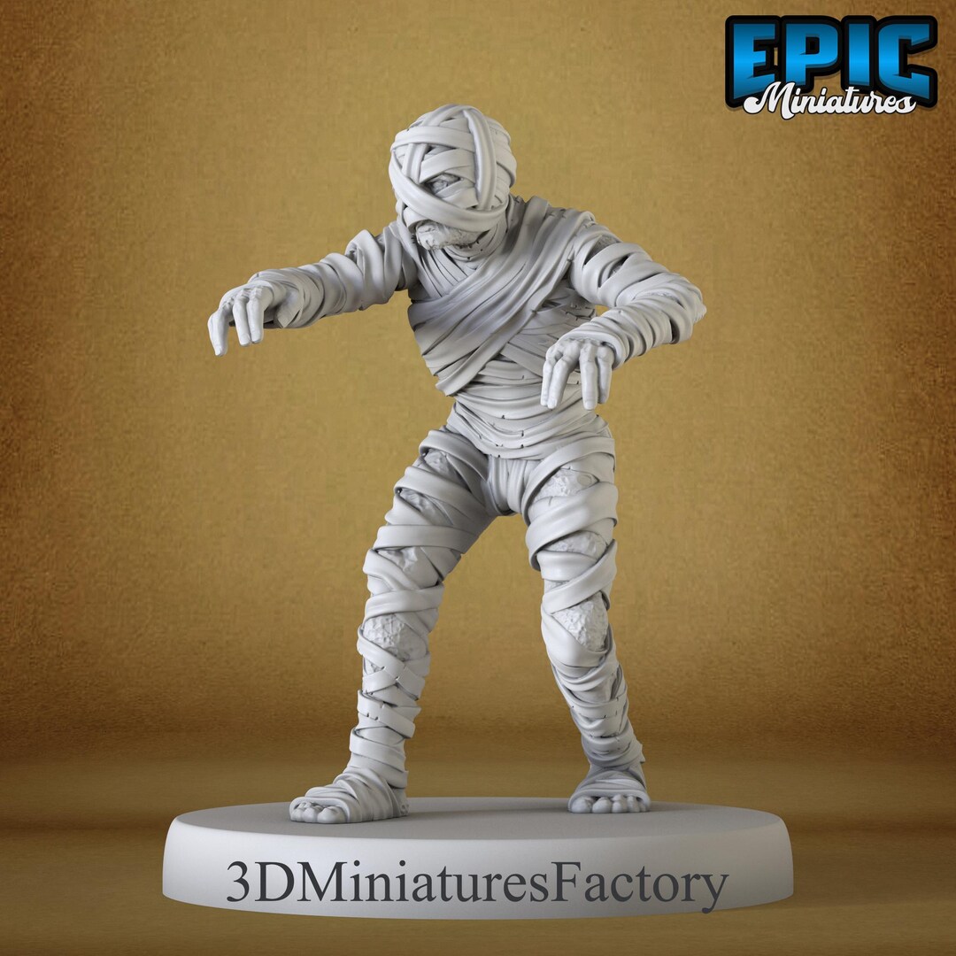 Mummy Army Mummy Miniature – Resin Figure for Dnd and Tabletop Rpgs - Etsy