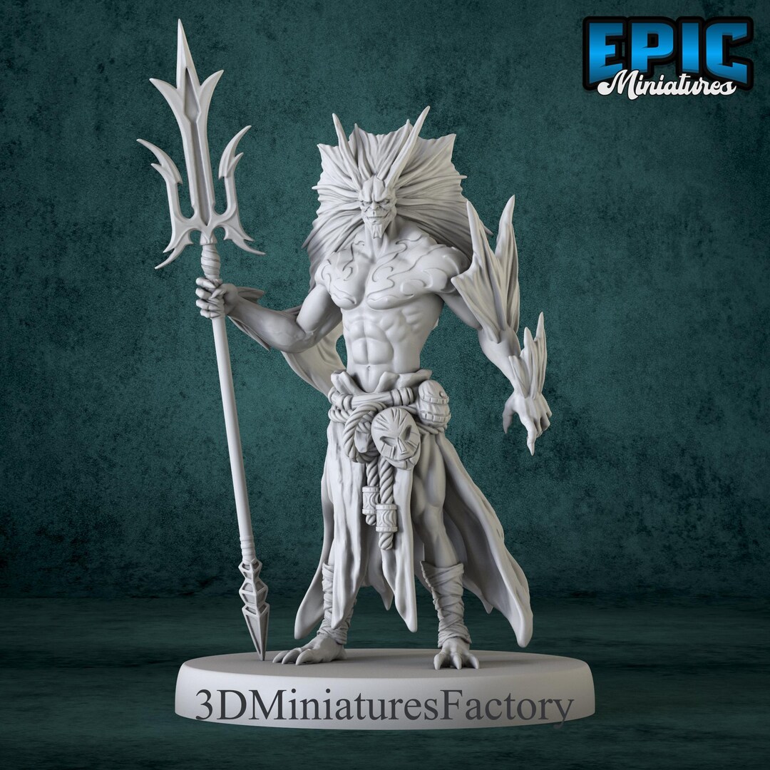 Miniature | Atlantean Merfolk - Dnd Miniature for Tabletop Games ...