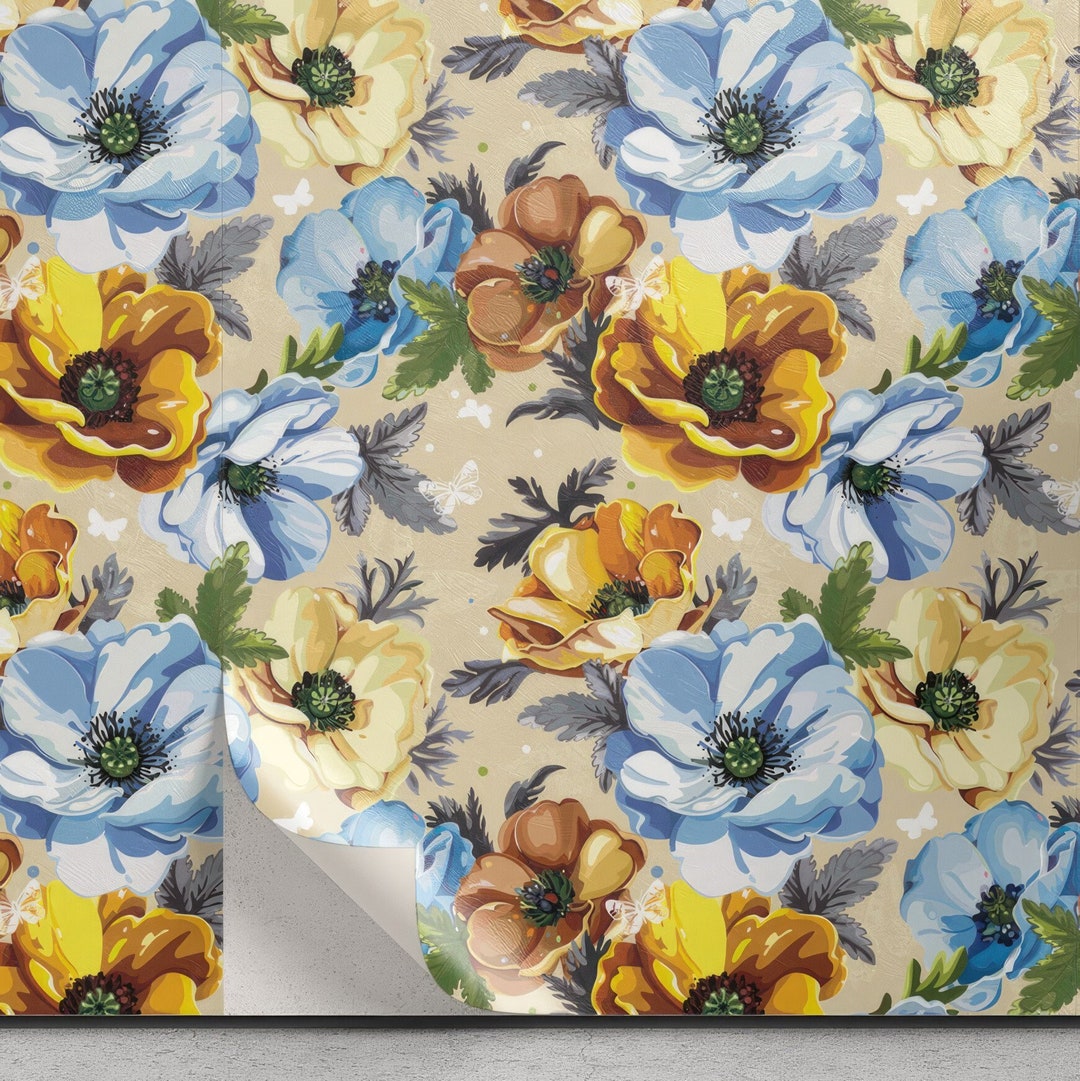 Yellow Floral Wallpaper for Walls – Stunning Flower Designs to ...