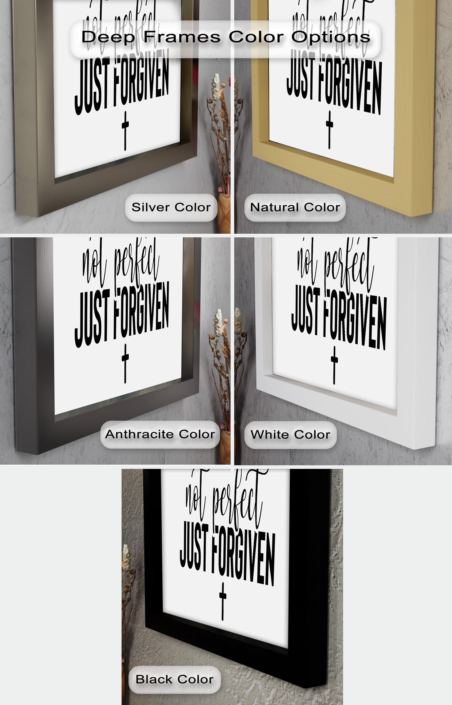 Not Perfect Just Forgiven Wall Art – Christian Bible Quote Sign ...