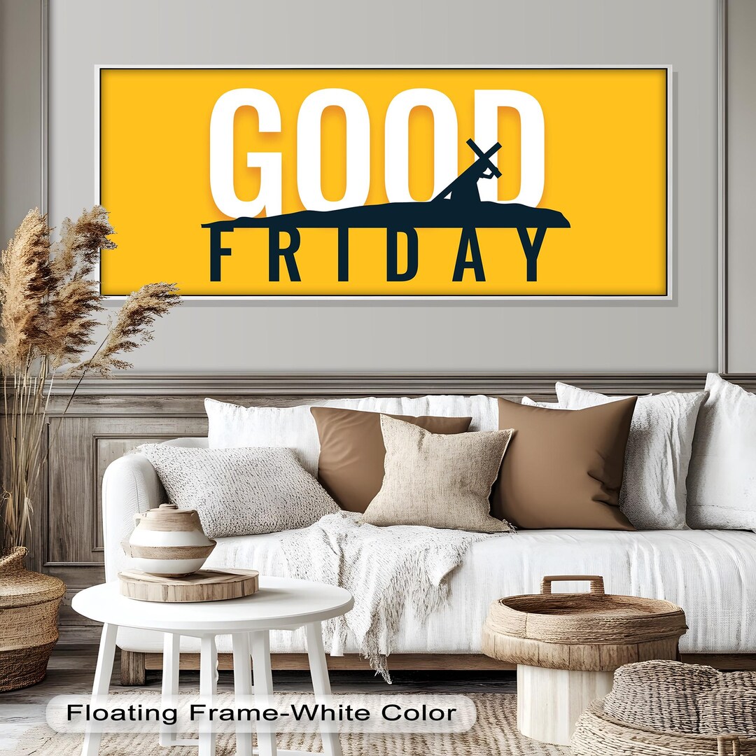 Good Friday Wall Art – Christian Religious Wooden Sign, Easter Decor ...