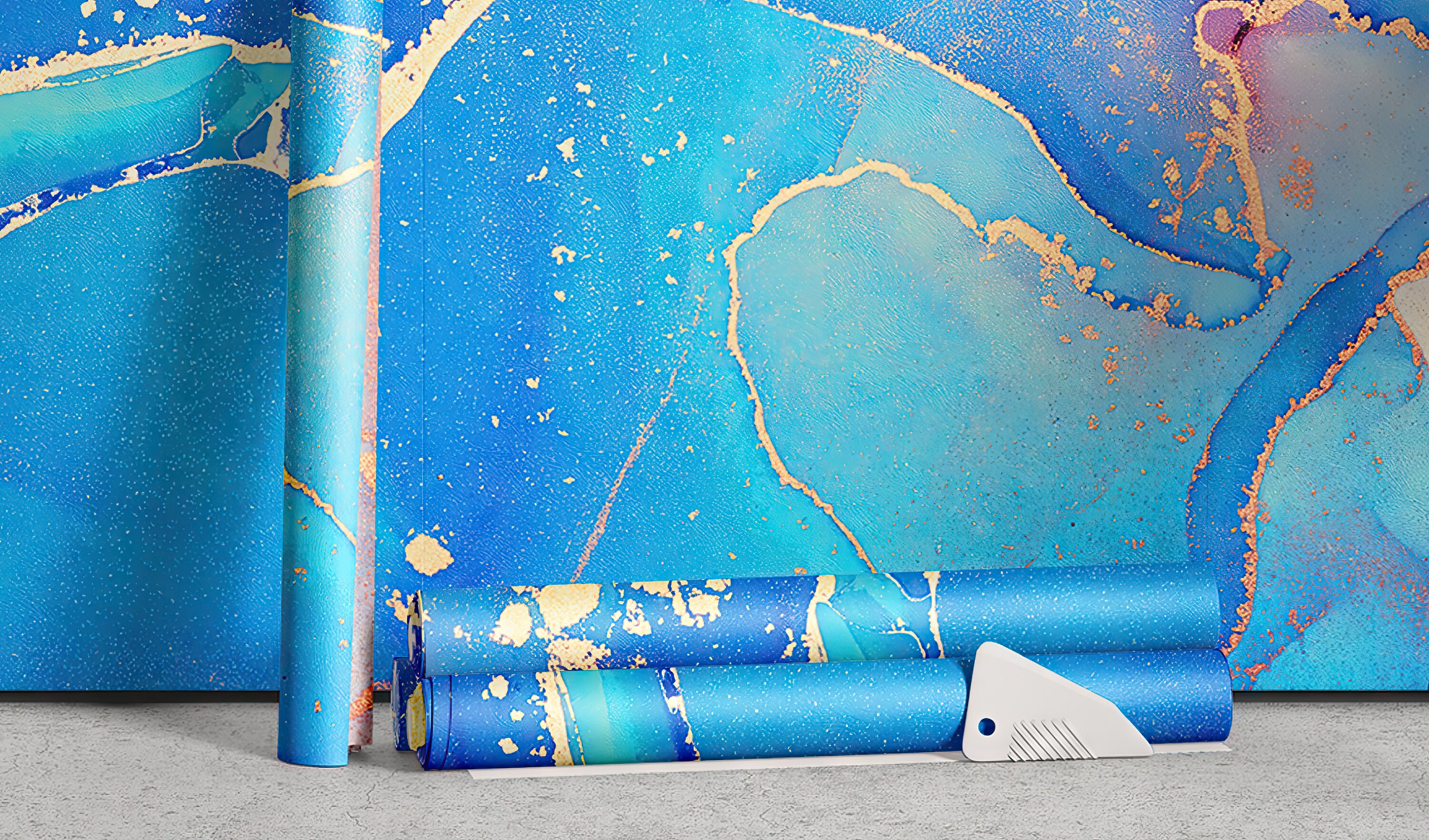 Abstract Temporary Wallpaper-marble Peel and Stick Wallpaper-fluid Art ...