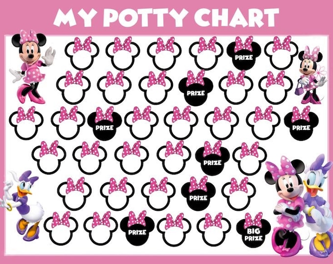 Minnie Potty Chart - Etsy