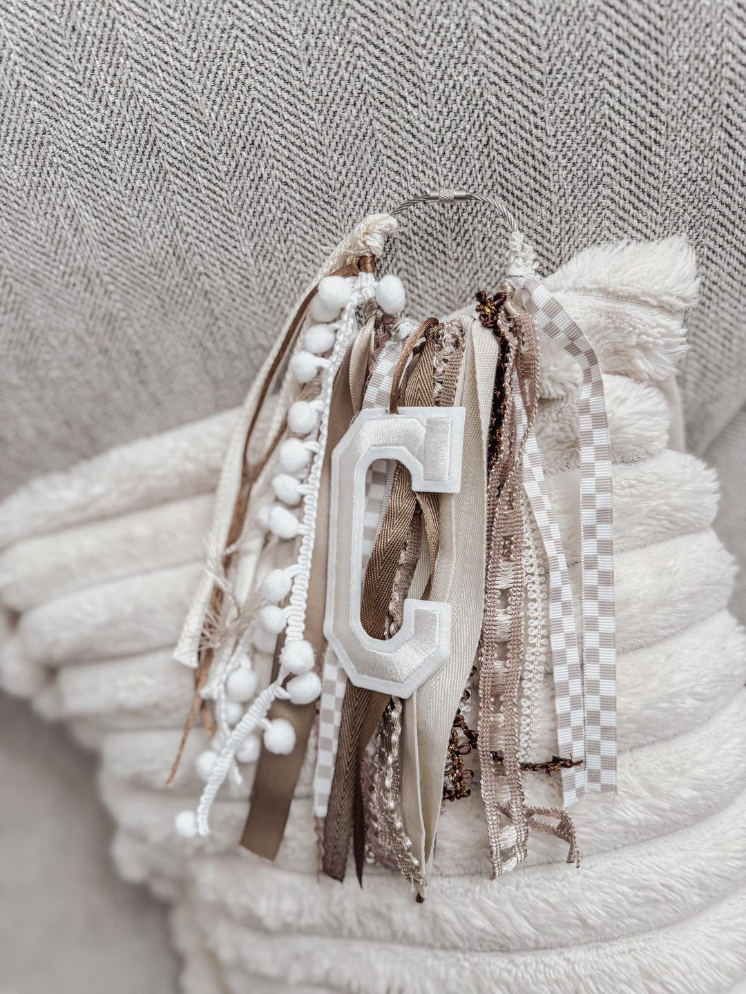 Tassel Beach Bag Tassel Keychain Personalized Tassel Name Tag Ribbon ...