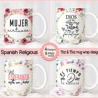 La Armadura De Dios Blue Spanish Christian 15 Oz Mug Wrap 11 Oz Mug ...