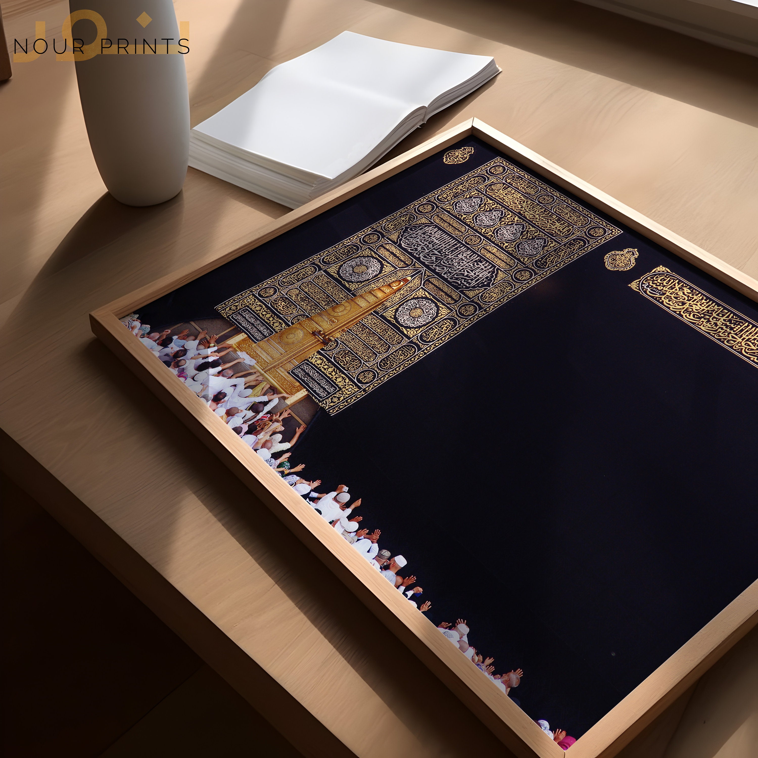 Kaaba Mecca Art Islamic Wall Art, Door Kabah, Multazam Kaaba Door ...