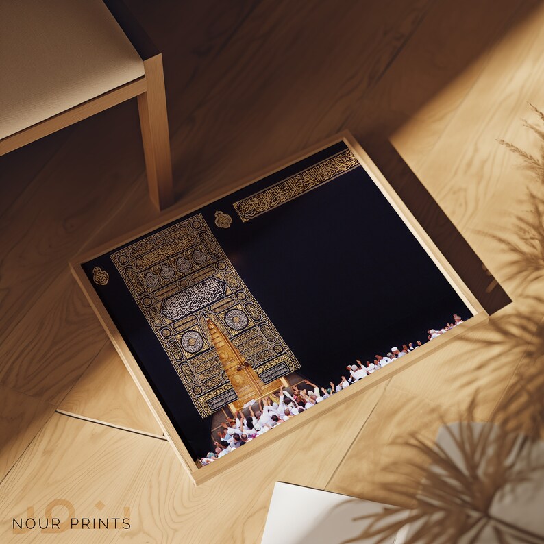Kaaba Mecca Art Islamic Wall Art, Door Kabah, Multazam Kaaba Door ...