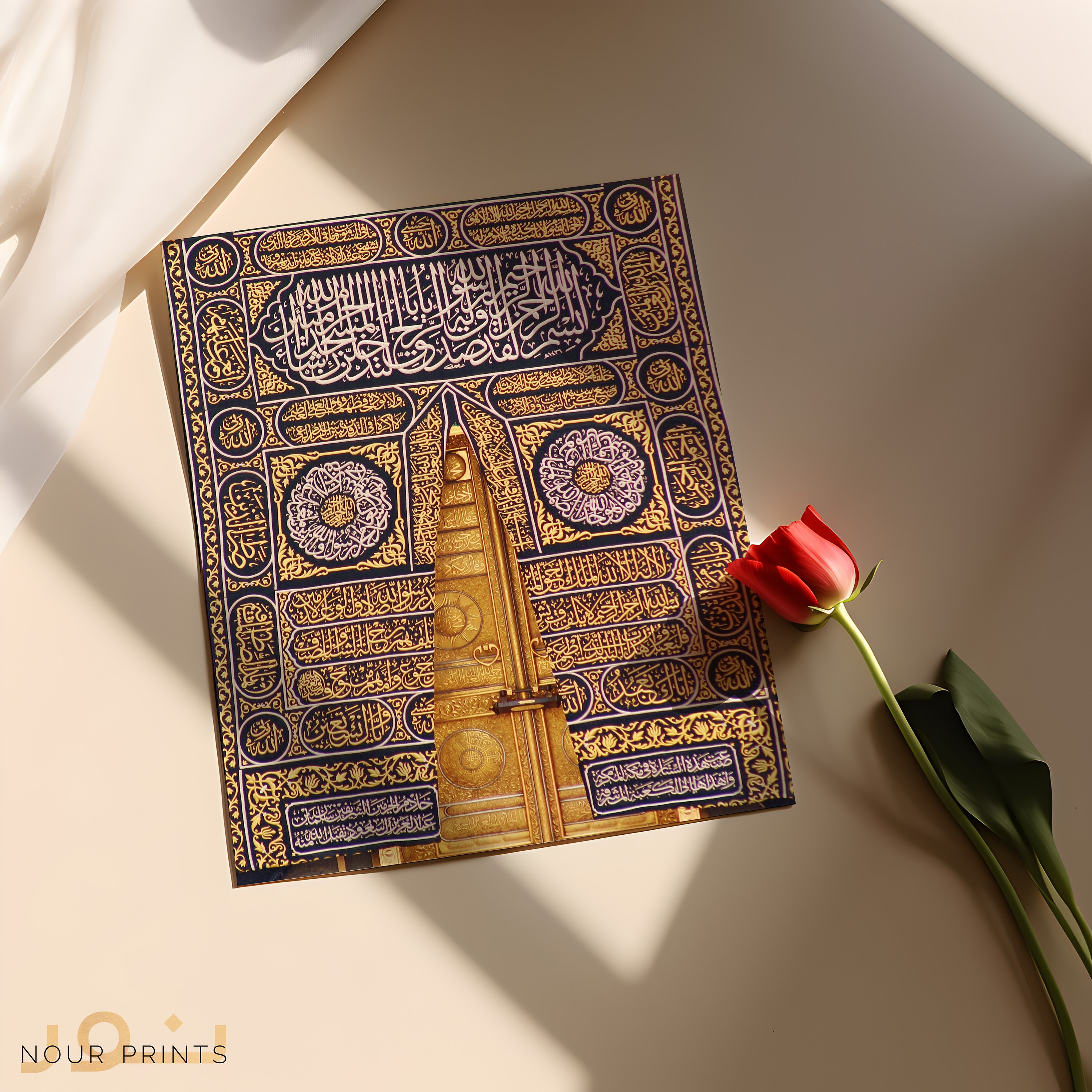 Kaaba Mecca Art Islamic Wall Art, Door Kabah, Multazam Kaaba Door ...